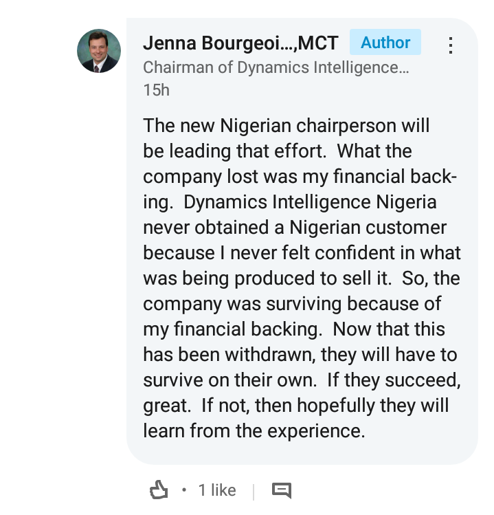 Jenna Bourgeois’ Claim About Nigeria, a Lesson to Investors - Damilola ...